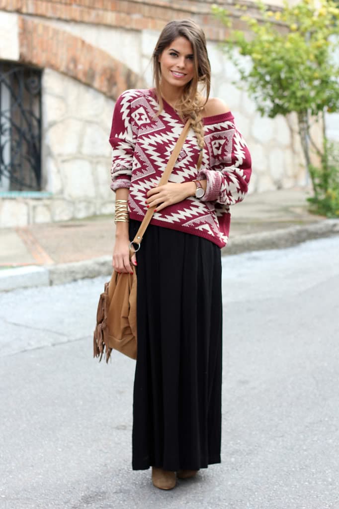30 Beautiful Maxi Skirt For This Fall - ALL FOR FASHION DESIGN
