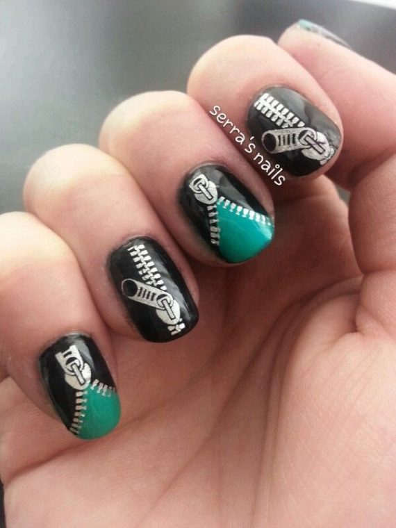 Top 25 Zipper Nail Art Designs - ALL FOR FASHION DESIGN