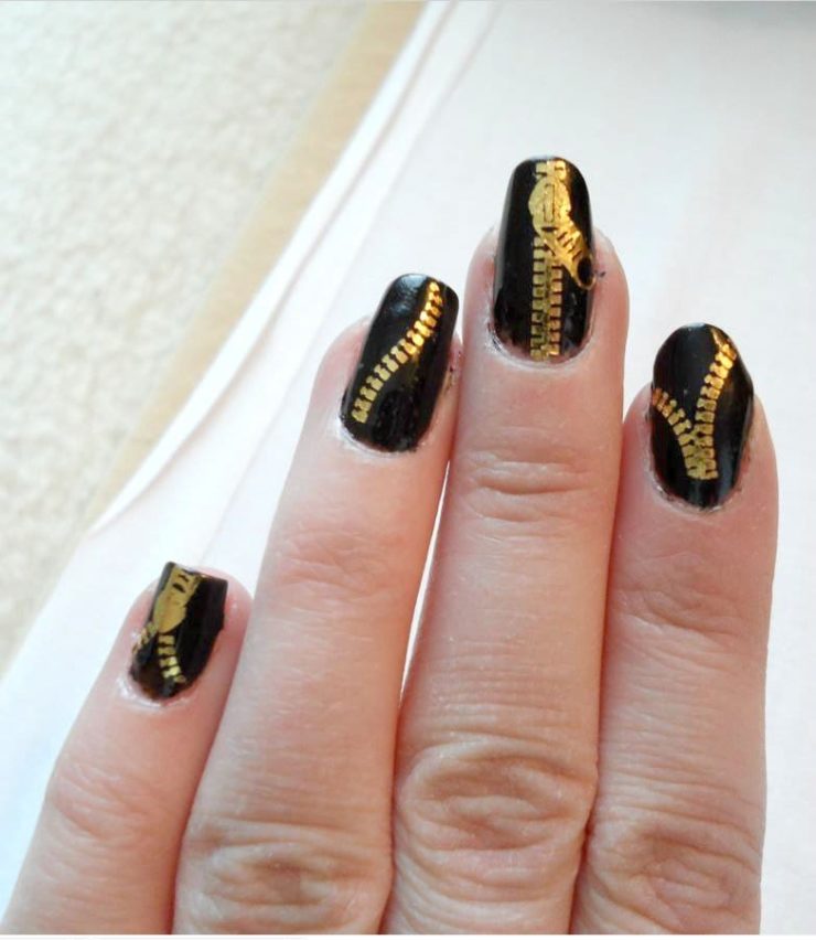 Top 25 Zipper Nail Art Designs - ALL FOR FASHION DESIGN