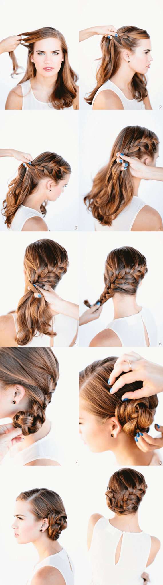 14 Pretty And Creative DIY Hairstyle Ideas - ALL FOR FASHION DESIGN