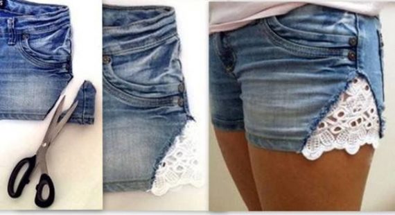 Trendy DIY Denim Shorts Makeover - ALL FOR FASHION DESIGN
