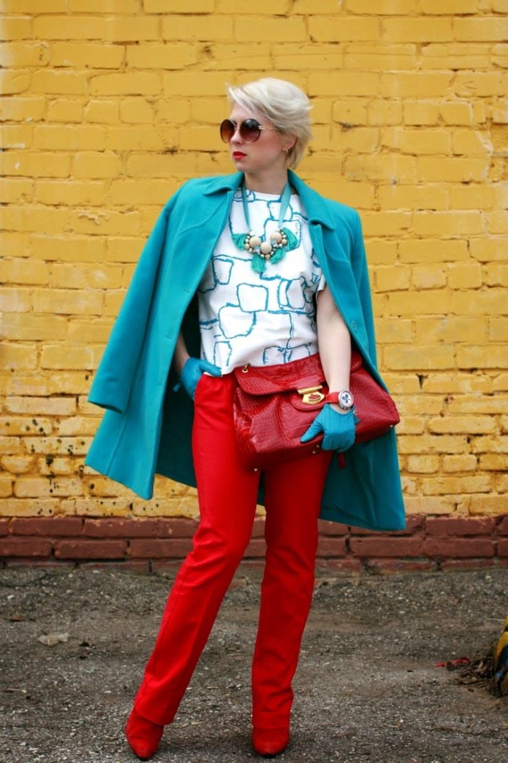 How To Style Bright-Colored Coat - ALL FOR FASHION DESIGN