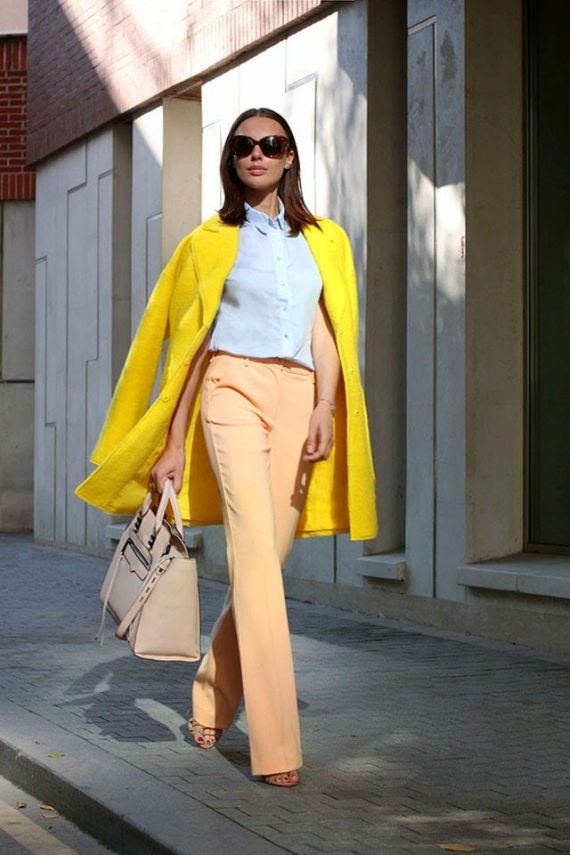 How To Style Bright-Colored Coat - ALL FOR FASHION DESIGN