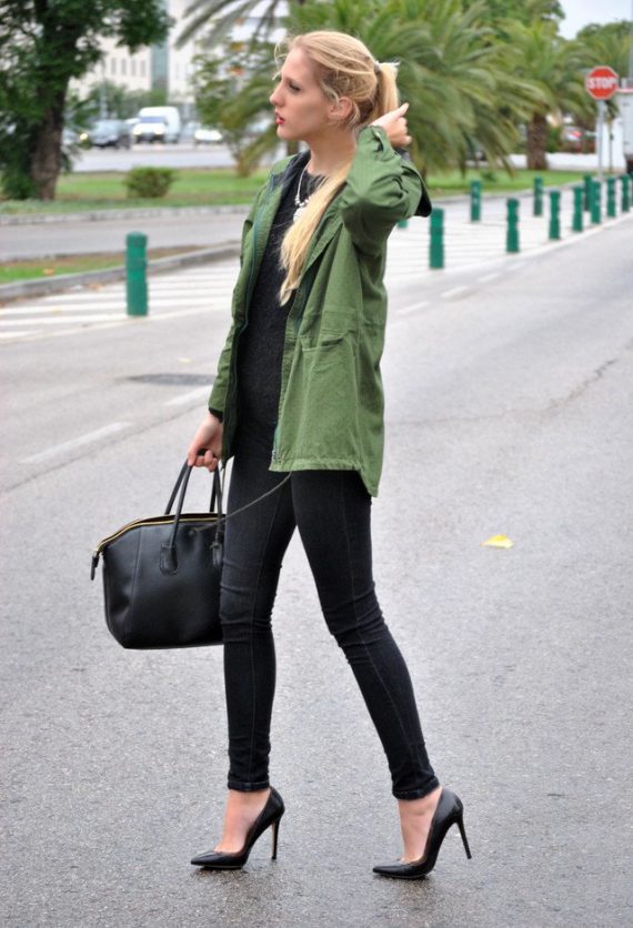 An Army Green Jacket Styling Guide - ALL FOR FASHION DESIGN