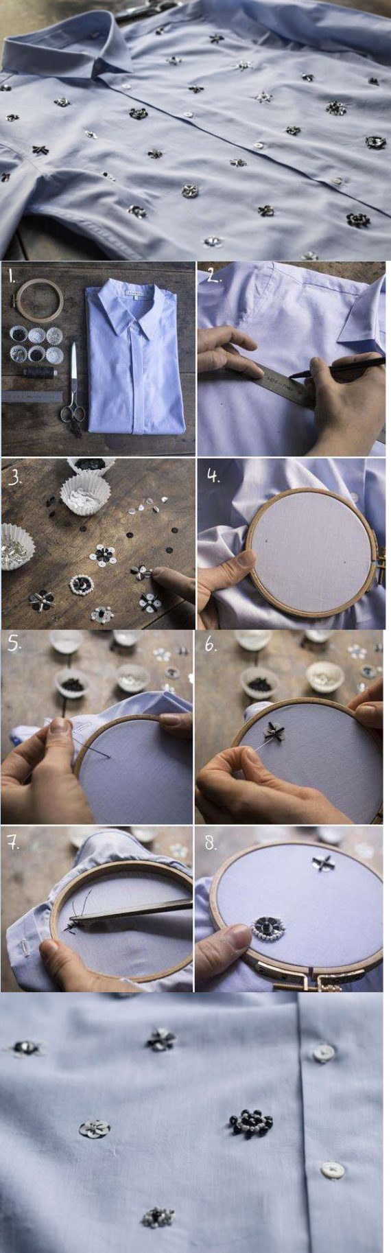12 Extraordinary DIY Ways How To Renew Your Old Shirts - ALL FOR ...