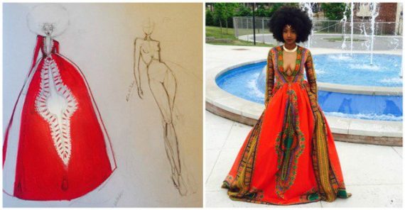 This High Schooler's Self Designed Prom Dress Got Her Crowned Queen Of ...