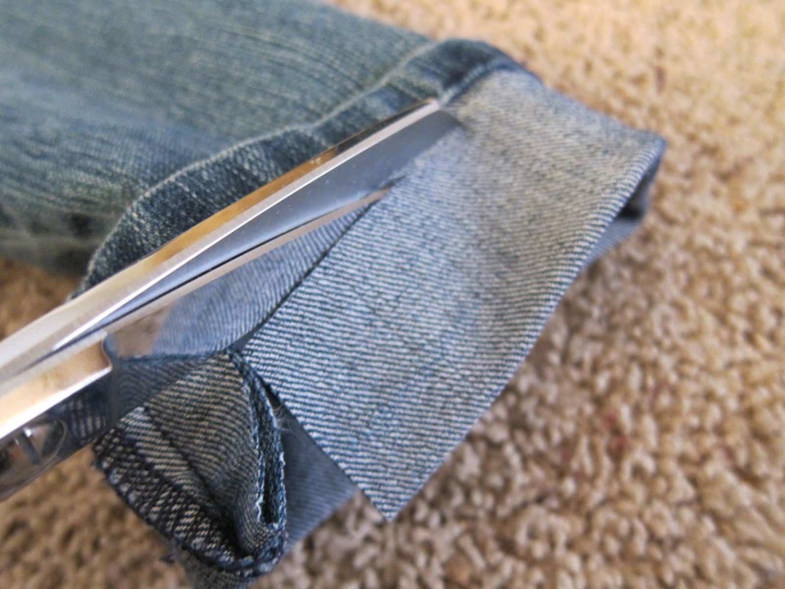 How To Hem Your Jeans Easily - ALL FOR FASHION DESIGN