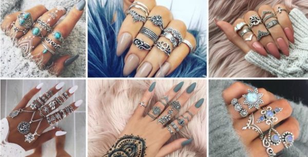 How To Combine Rings For Best Boho Look - ALL FOR FASHION DESIGN