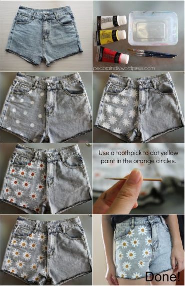 Easy DIY Tutorials To Transform Your Old Denim Shorts Into Modern Piece ...