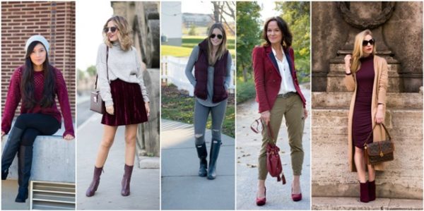 Five Color Combinations To Style Burgundy With This Fall/Winter Season ...