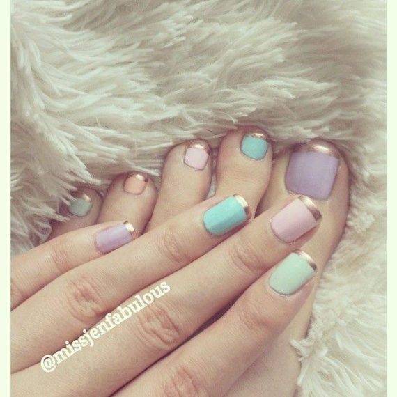 Matching Manicure And Pedicure Ideas That Are Currently Trending - ALL ...