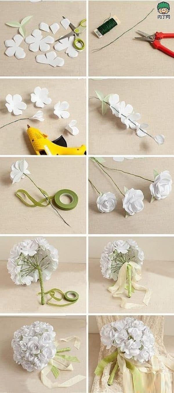 Step By Step DIY Paper Flowers Wedding Bouquets Tutorials To Follow Now ALL FOR FASHION DESIGN