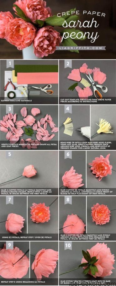 Step By Step DIY Paper Flowers Wedding Bouquets Tutorials To Follow Now ...