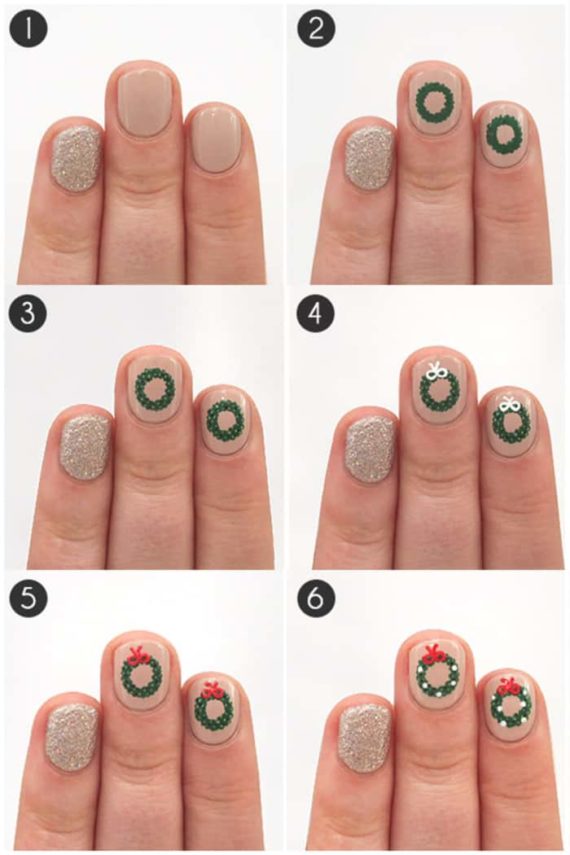 Step By Step DIY Christmas Nails Art Tutorials You Must Try For The ...