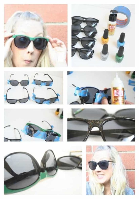Step By Step DIY Tutorials To Upgrade Your Old Boring Sunglasses Into ...