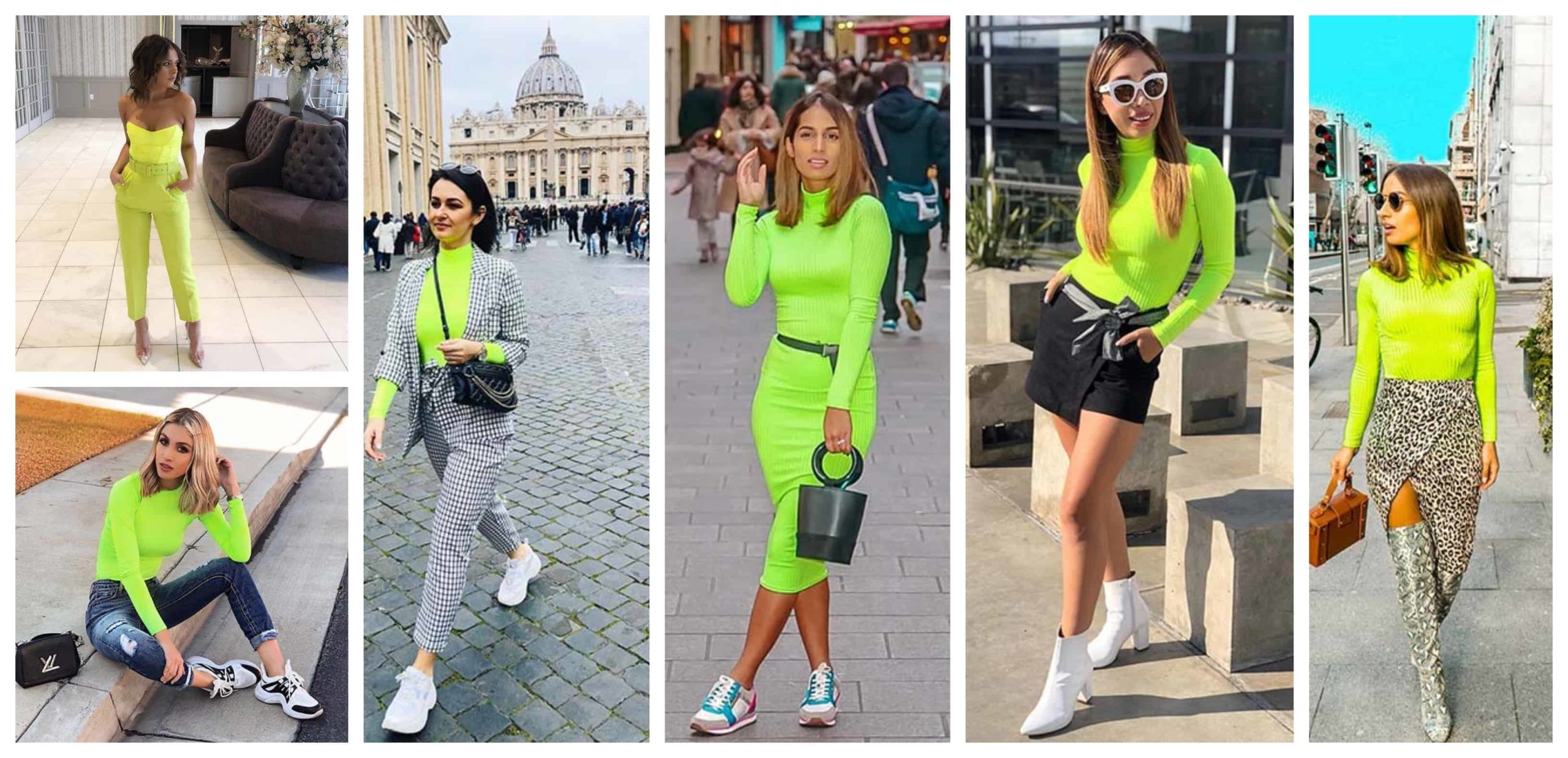 Inspiring Ways To Wear The Biggest Trend For Spring 2019: Neon Outfits ...