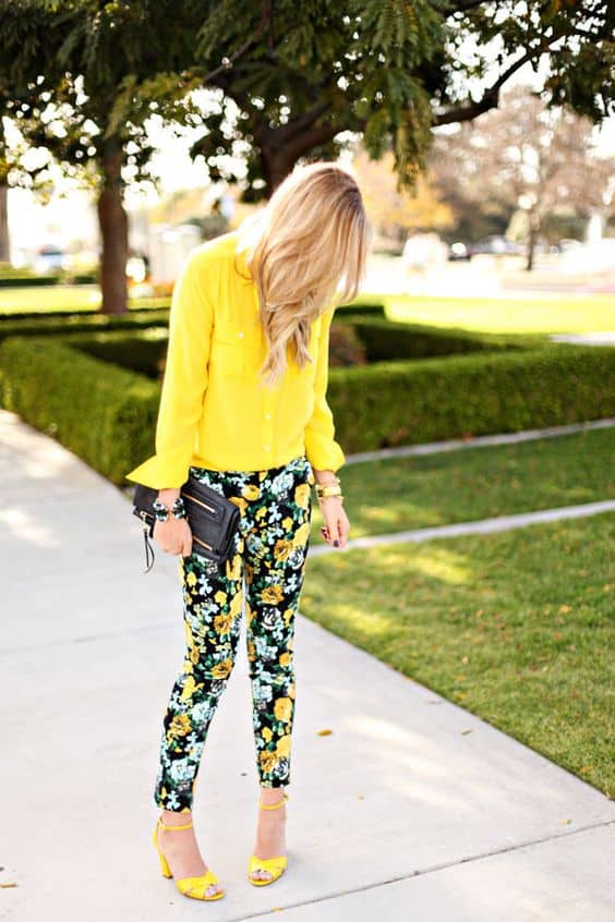 Stylish Ways To Colorful Your Spring Style: Floral Pants For Glamorous ...