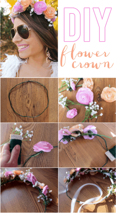 Spring/Summer Biggest Hair Accessory Trend: DIY Flowers Crown - ALL FOR ...