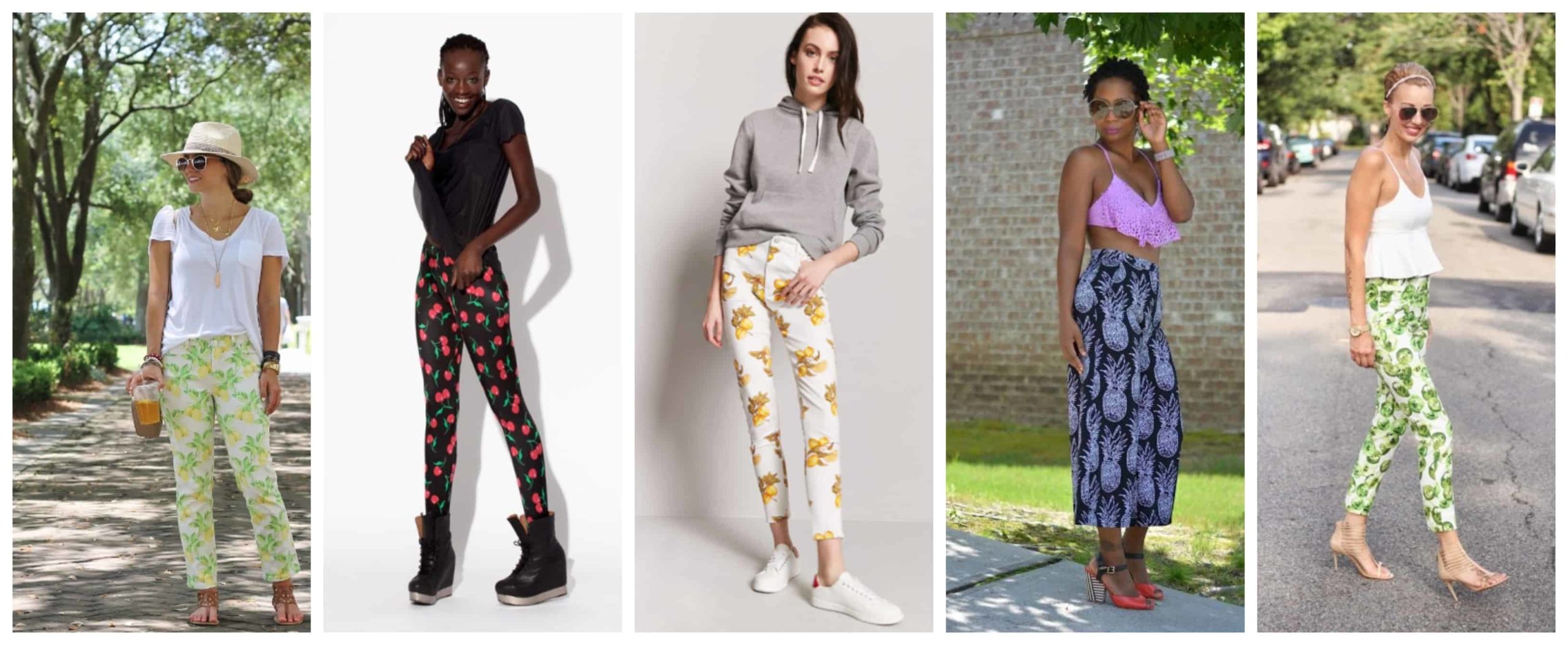 Eight Ways To Style Fruit Printed Pants This Spring - ALL FOR FASHION ...