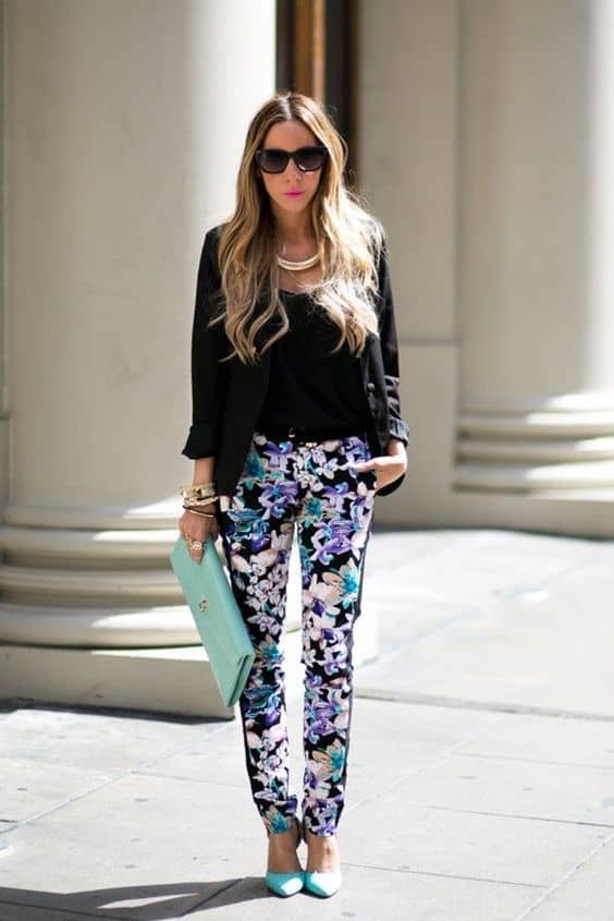 Stylish Ways To Colorful Your Spring Style: Floral Pants For Glamorous ...
