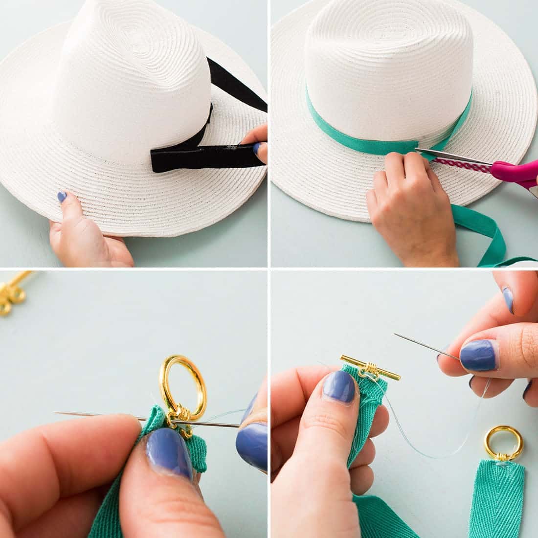 DIY Beach Hat Tutorials To Upgrade Your Old Beach Hat Into A New One ...