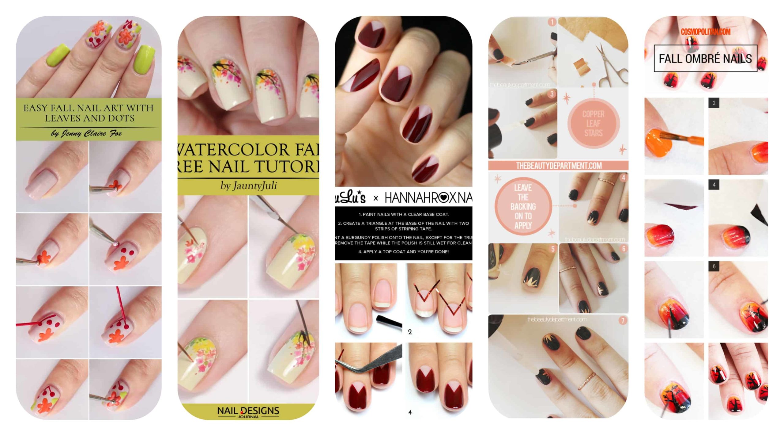 Fabulous Fall Manicure Step-By-Step Tutorials That You Are Going To ...