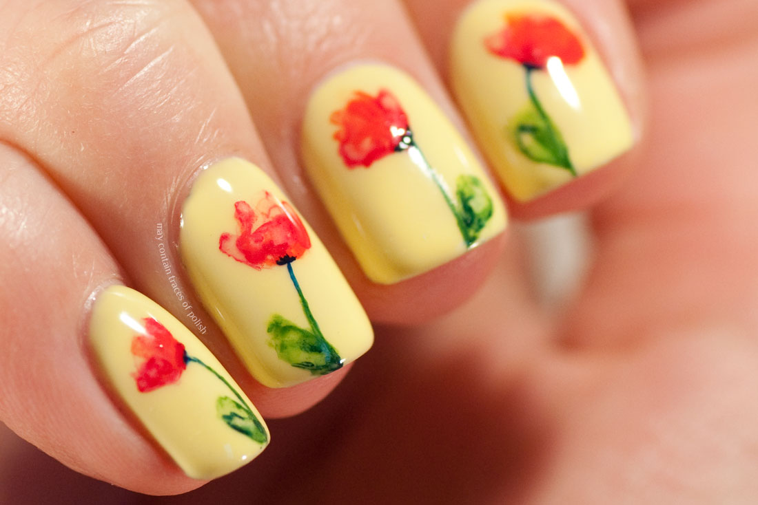 Beautiful Poppy Nails That Will Amaze You - ALL FOR FASHION DESIGN